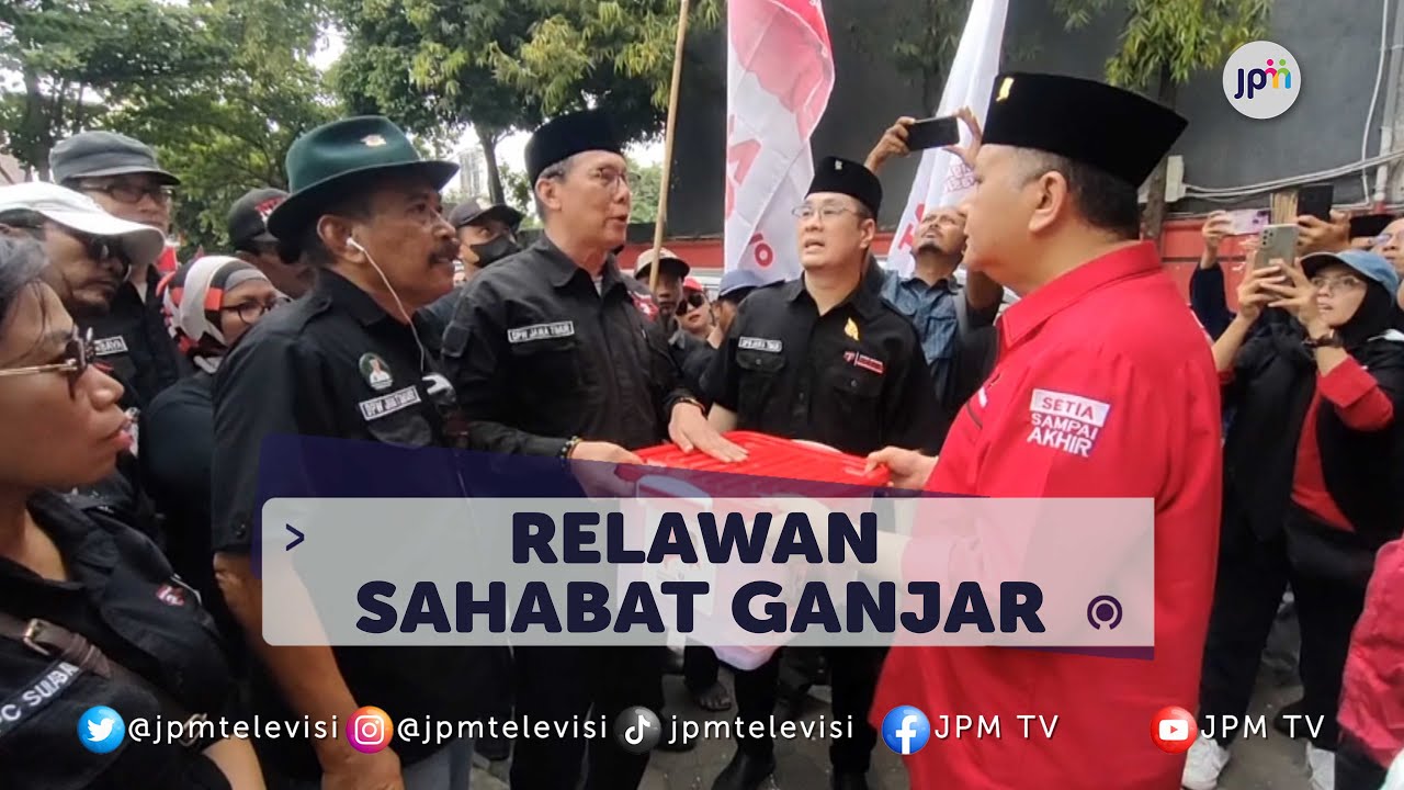 Relawan Ganjar Serahkan Ribuan KTP - YouTube