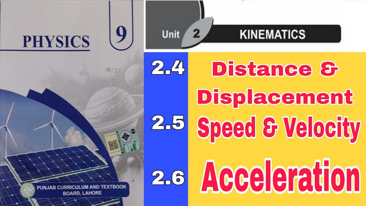 9th Class Physics Chapter 2 | Kinematics | Distance & Displacement ...