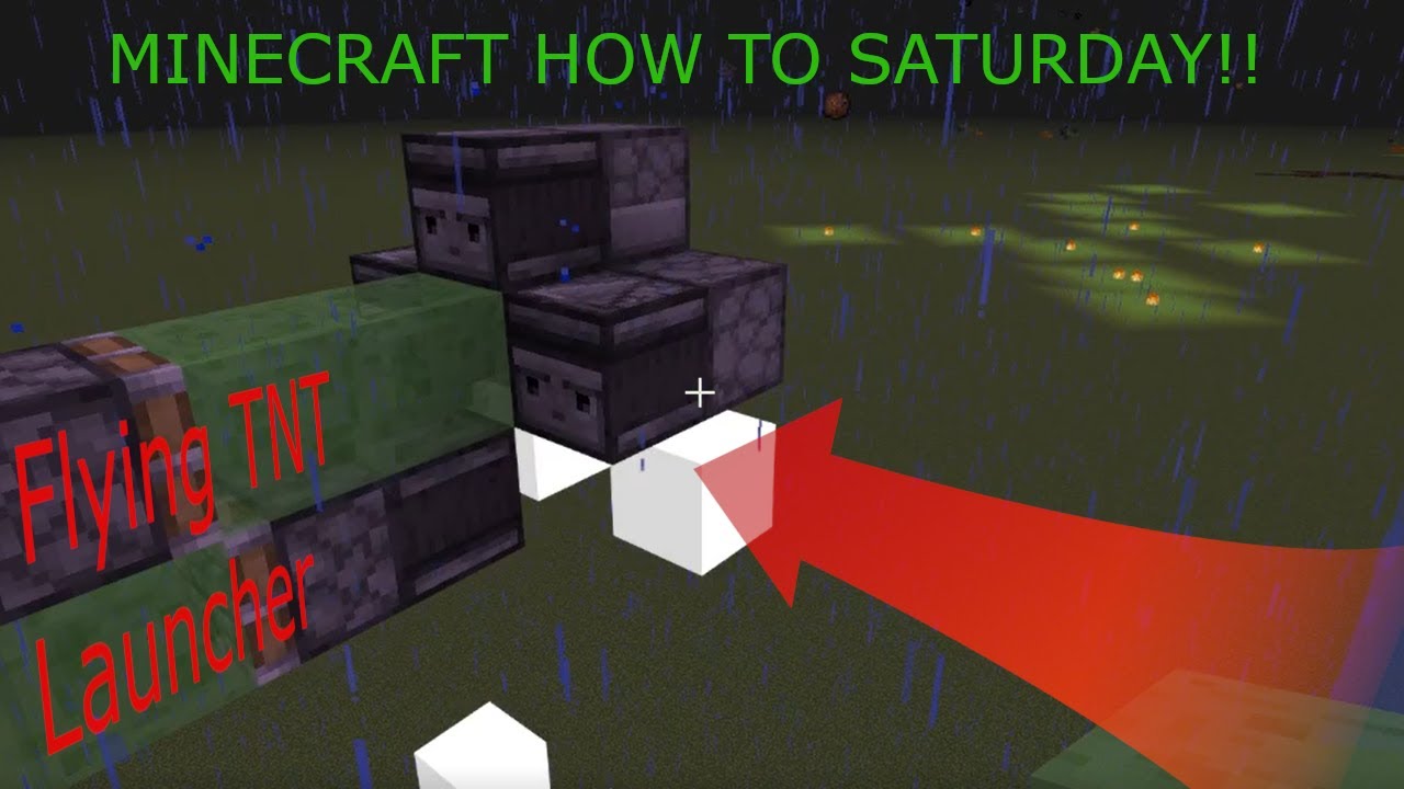 Minecraft How to build a TNT Launcher that FLYS!! without MODS - YouTube