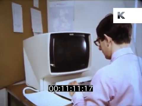 Late 1970s Office, Man Using Computer, Technology - YouTube