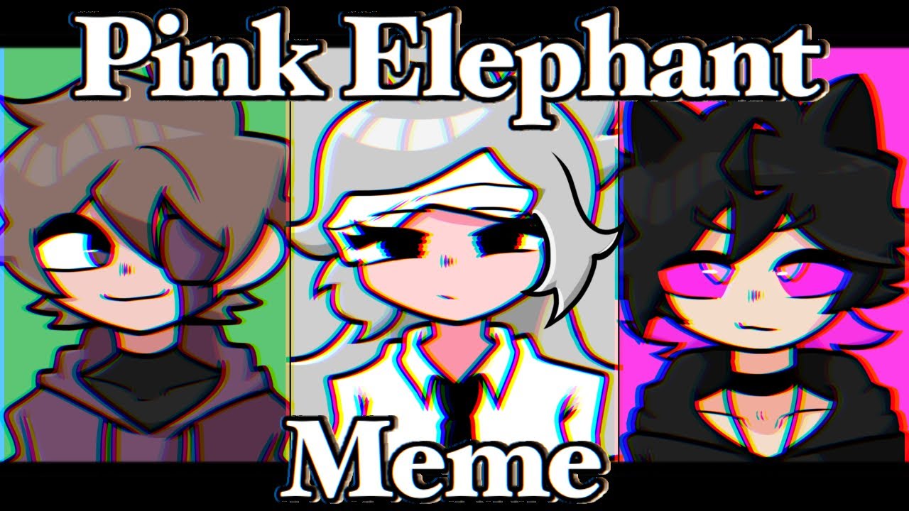 【FNF】【Pink Elephant meme】Sticky Tsuraran Cerbera animation - YouTube