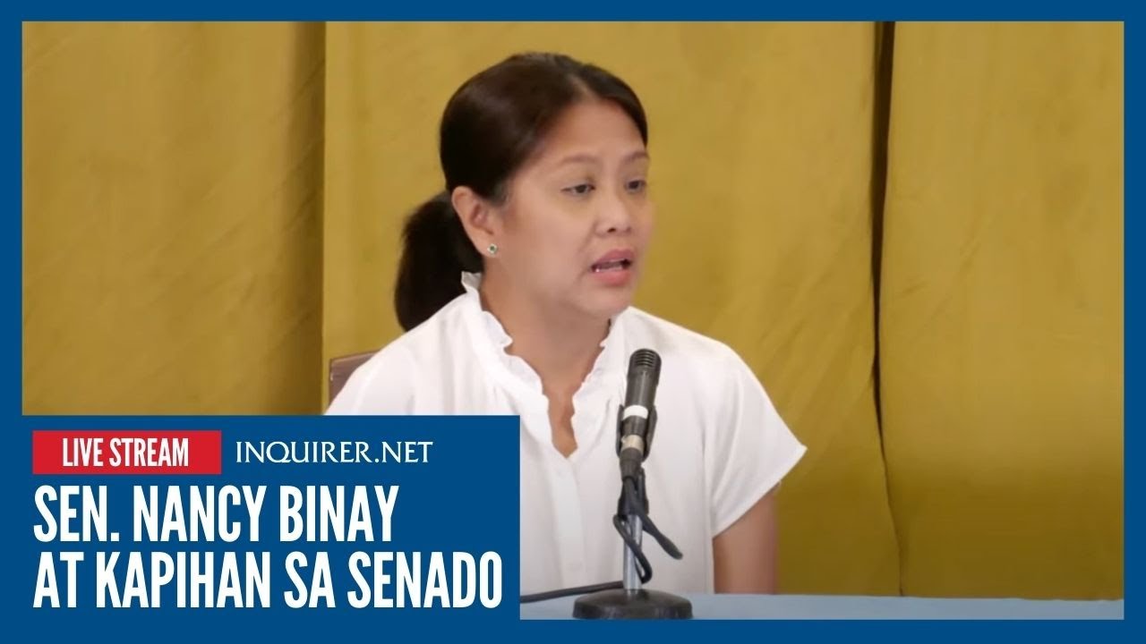 LIVE: Sen. Nancy Binay at Kapihan sa Senado | May 22 - YouTube