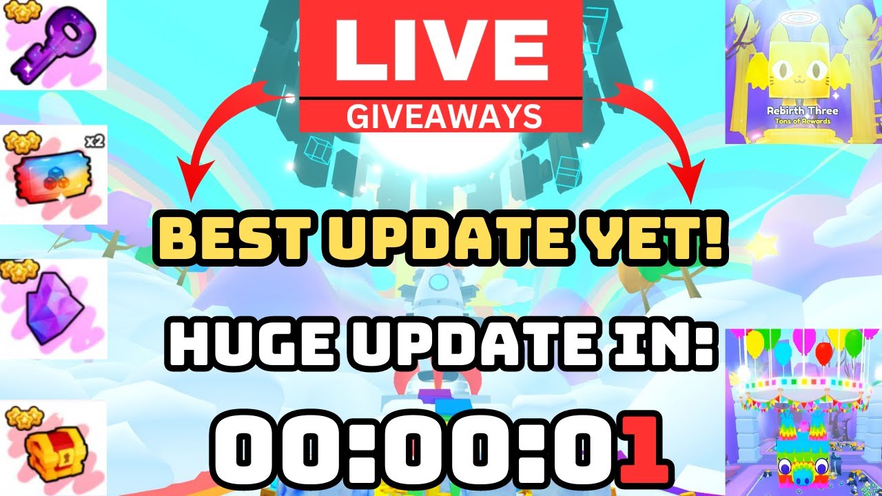 🔴LIVE🔴PET SIMULATOR 99 BIGGEST UPDATE EVER!!! "Doing Crazy GIVEAWAYS ...