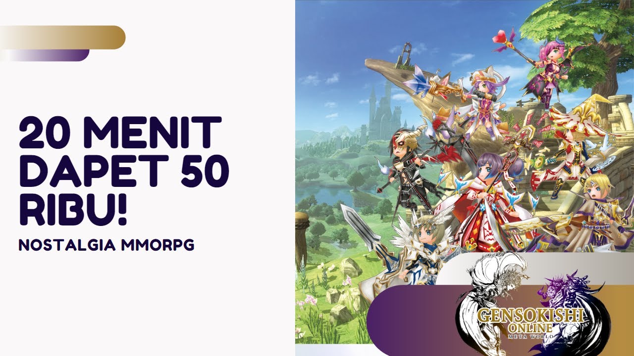 PARAH! 50K dalam 20 Menit? Ini rahasia dibalik cuan di MMORPG ...