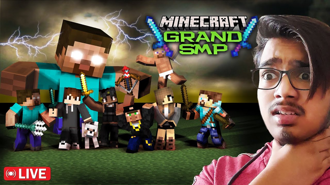 WELCOME TO GRAND SMP 😨 | DAY 1 | MINECRAFT | LIVE - YouTube