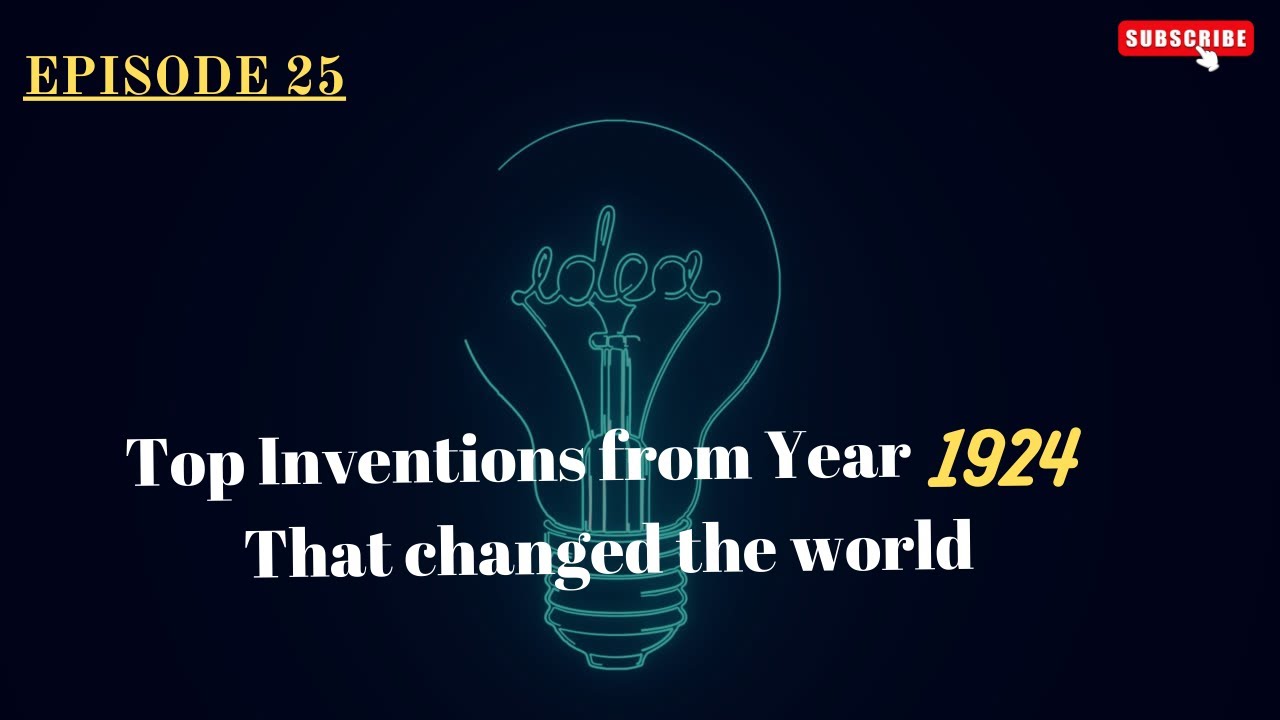 6 Inventions from 1924 That Will BLOW Your Mind | EPISODE 25 - YouTube