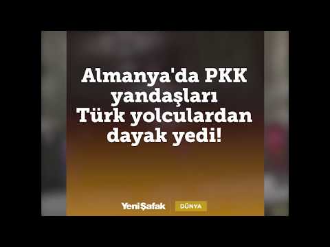 Almanya'da PKK yandaşları Türk yolculardan dayak yedi!