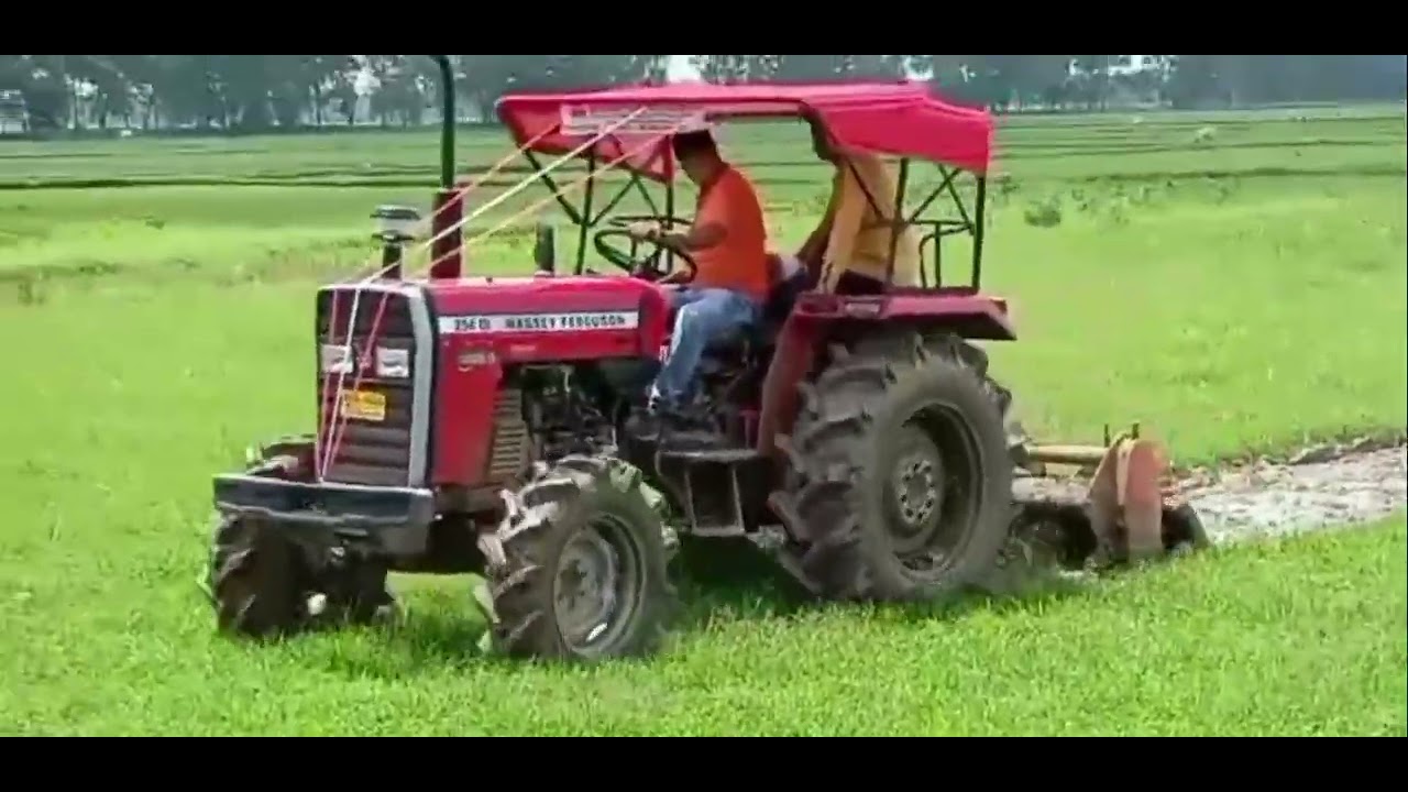 Massey 254 dynatrack 4wd rotavetor pudding deep test , 💪💪 - YouTube