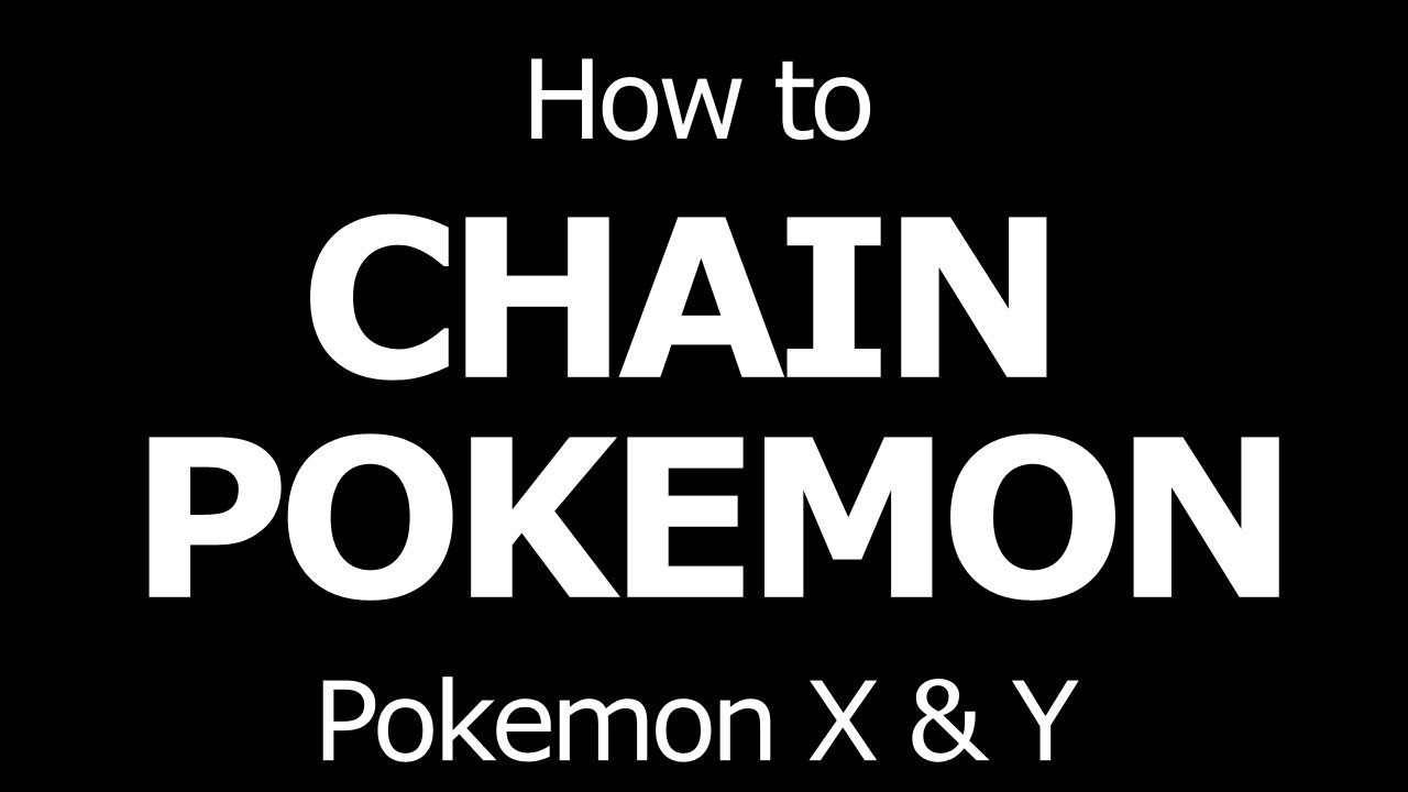 How to Chain Pokemon in X and Y Chaining for Shiny Pokemon - YouTube