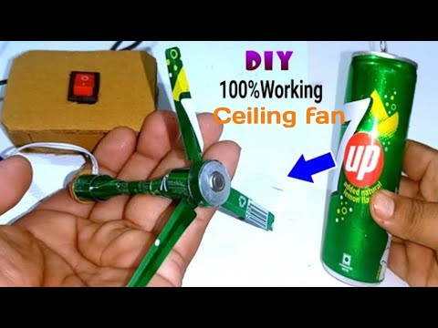 How to Make Mini Ceiling Fan Reciycal Cok Can ! How to Make Mini ...