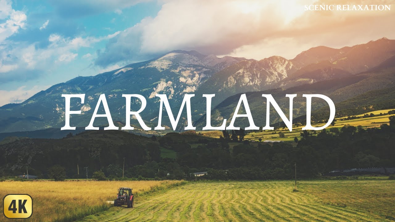Farmland 4K - Scenic Relaxation Film With Calming Music - YouTube