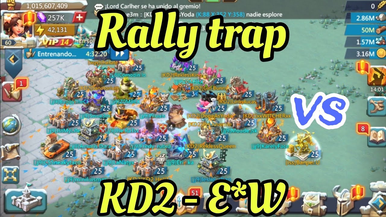 Rally trap en K88 | Tour Part 1 | E*W - KD2 #lordsmobile - YouTube
