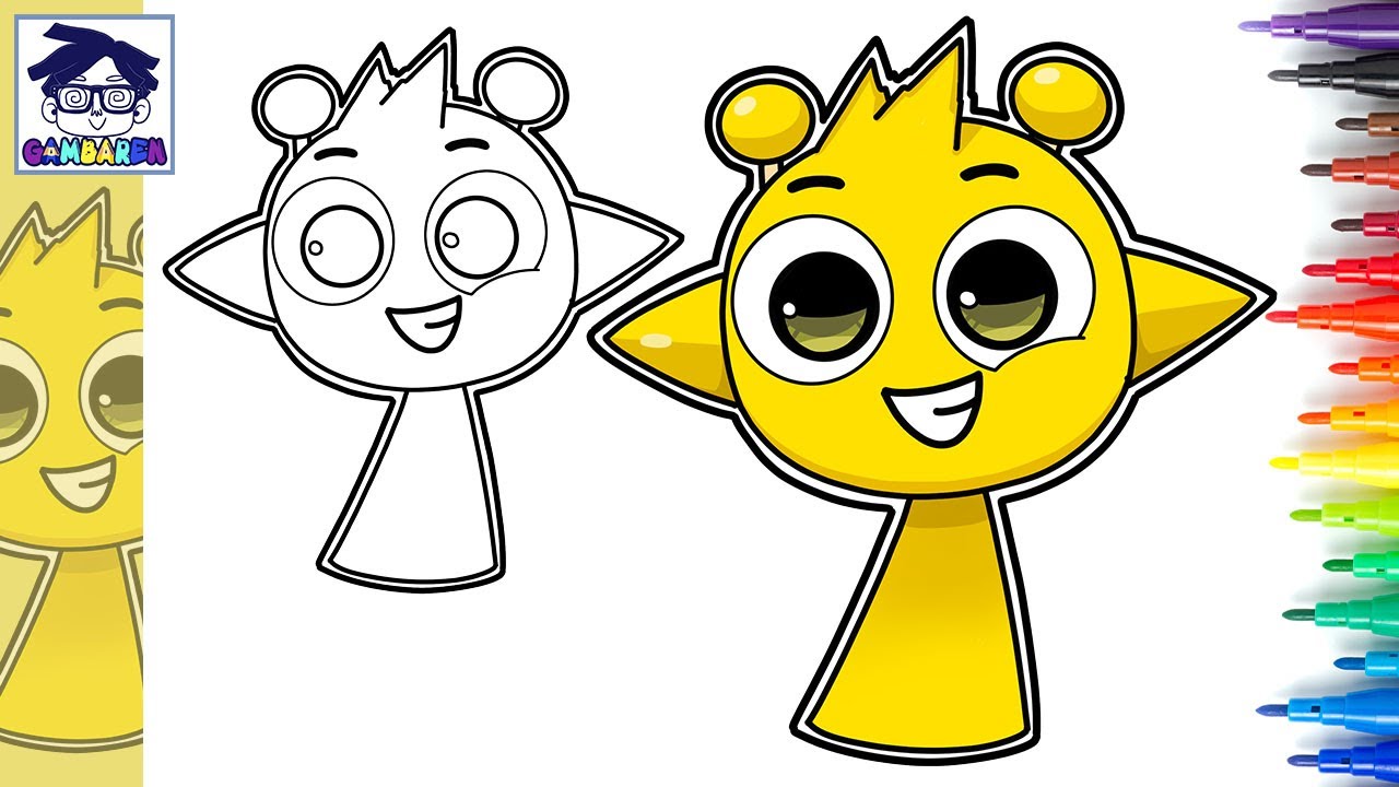 Cara Menggambar SIMON YELLOW SPRUNKI Animated series | Sprunki ...