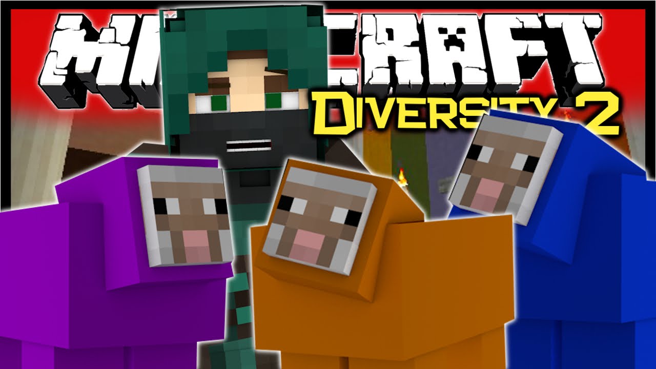 LIGHTS, CAMERA, SHEEP! | Minecraft Diversity 2 | Puzzle Ep 14 - YouTube