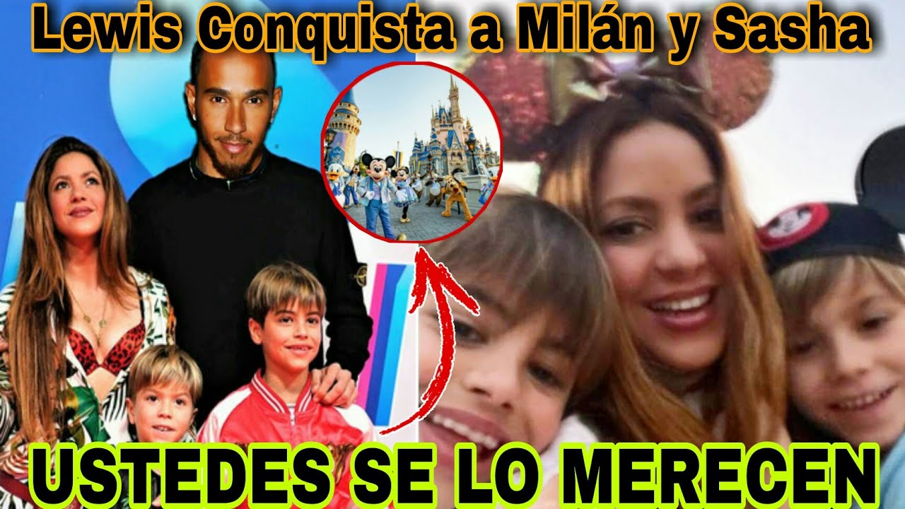 🔴LEWIS HAMILTON le da SORPRESA A MILÁN Y SASHA en Disney, les demuestra ...