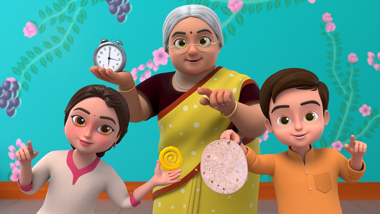 Mummy Ki Roti Gol Gol Rhyme and Much More | Hindi Rhymes for Children ...