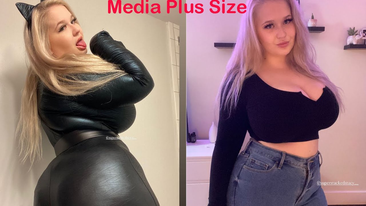 superstackedstacy😍famous plus size models..curvy models-fashion curve-trendy outfits. - YouTube