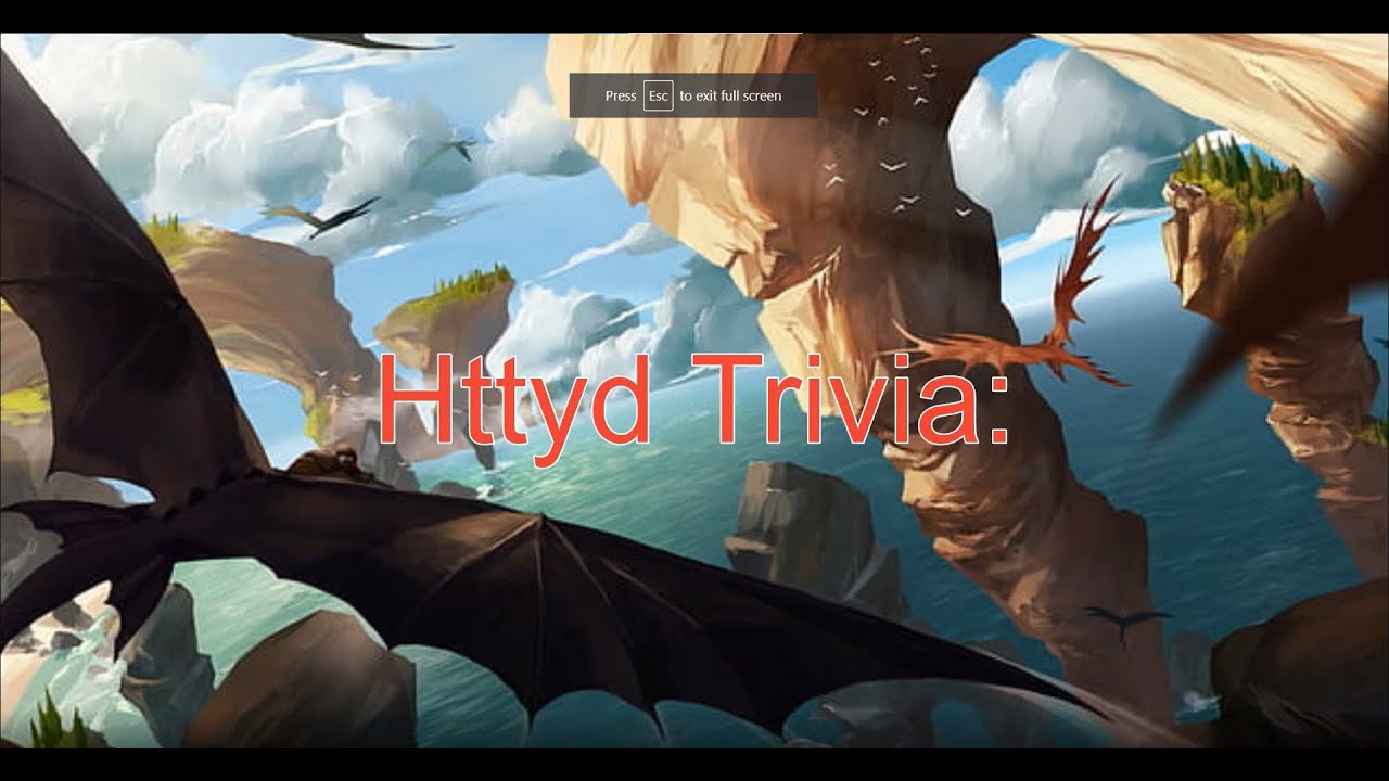 Httyd Quiz!!!!! - YouTube