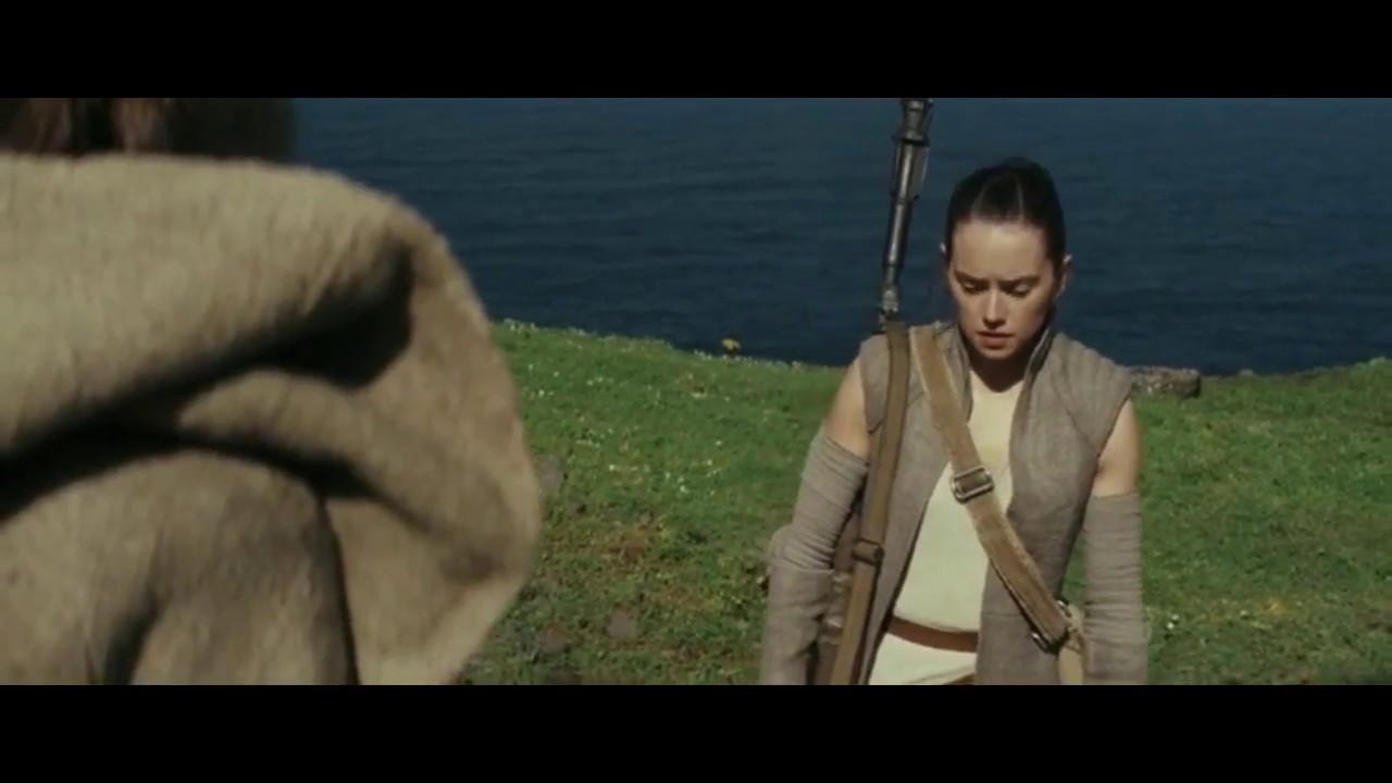 Star Wars: The Last Jedi (2017) - Rey meets Luke - YouTube