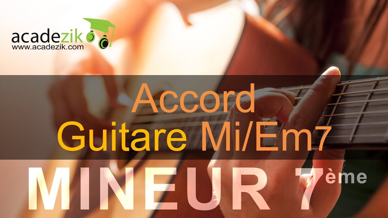 Accord guitare MI mineur septième - Em7 chord (vidéo) - YouTube