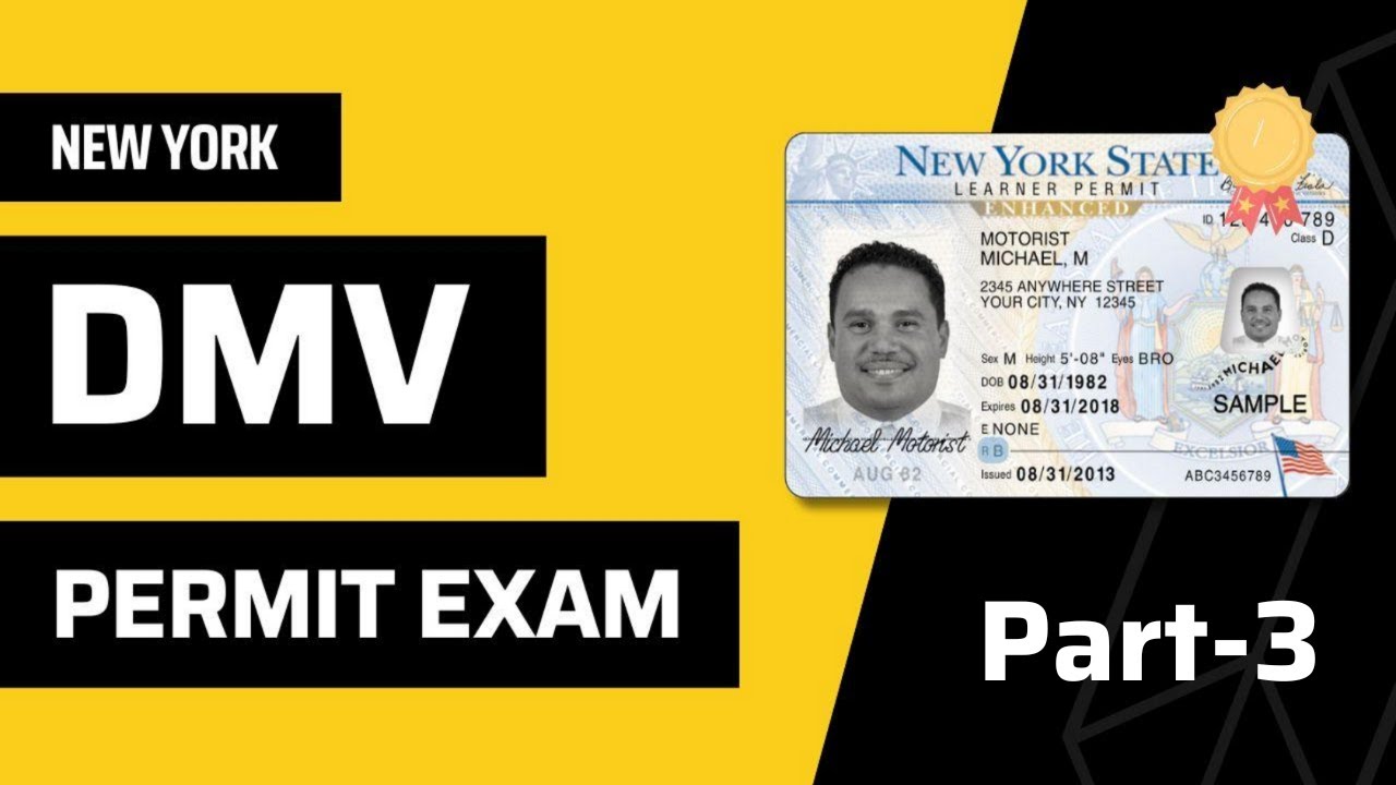 DMV Learner Permit written test 2024 New York | Real DMV Driver Test ...