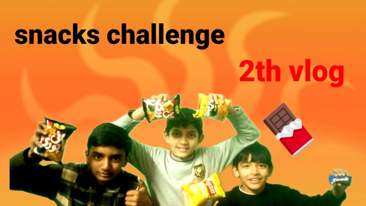 my first vlog snacks challenge - YouTube