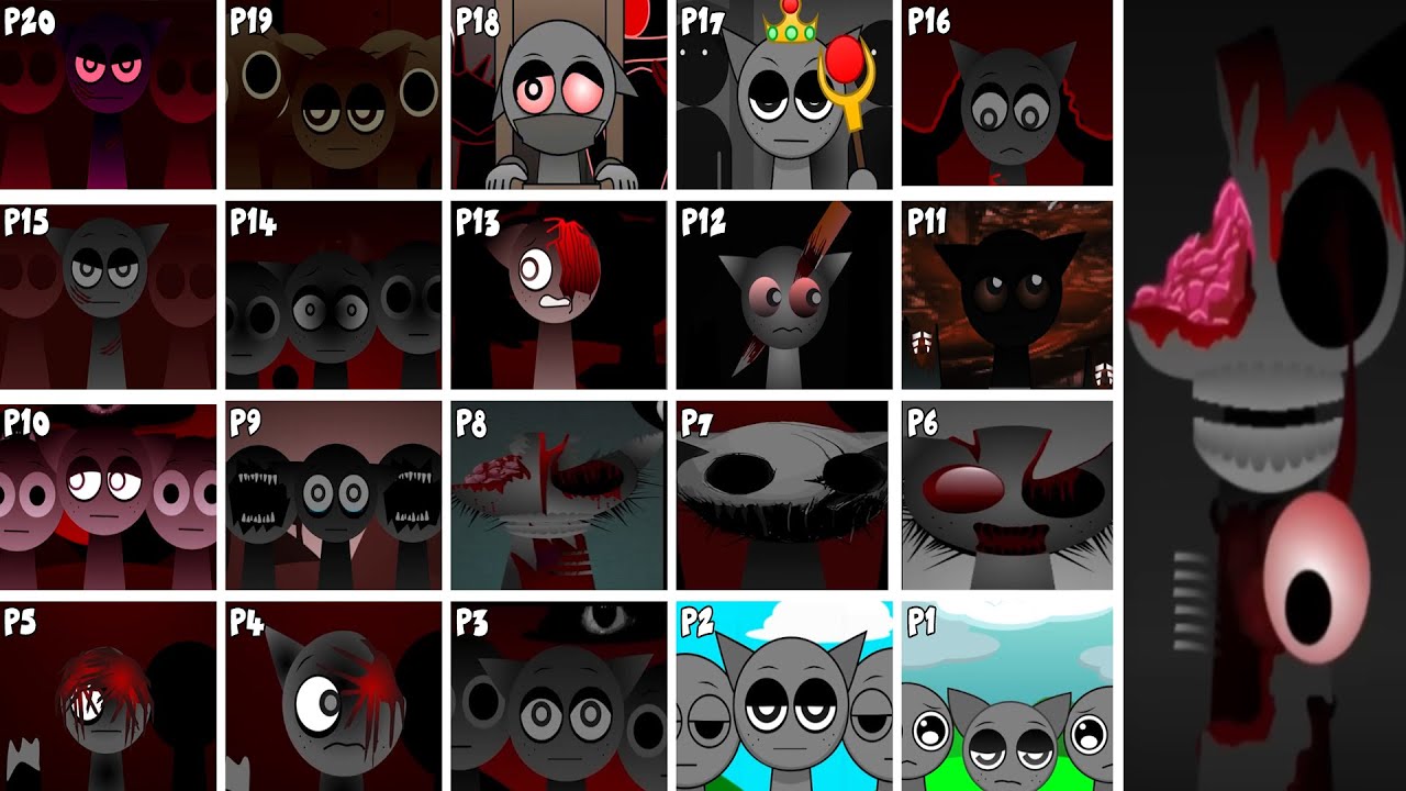 Sprunki NEW Phases! Phase 1 VS Phase 2 VS Phase 3 VS Phase 4-21 in ...