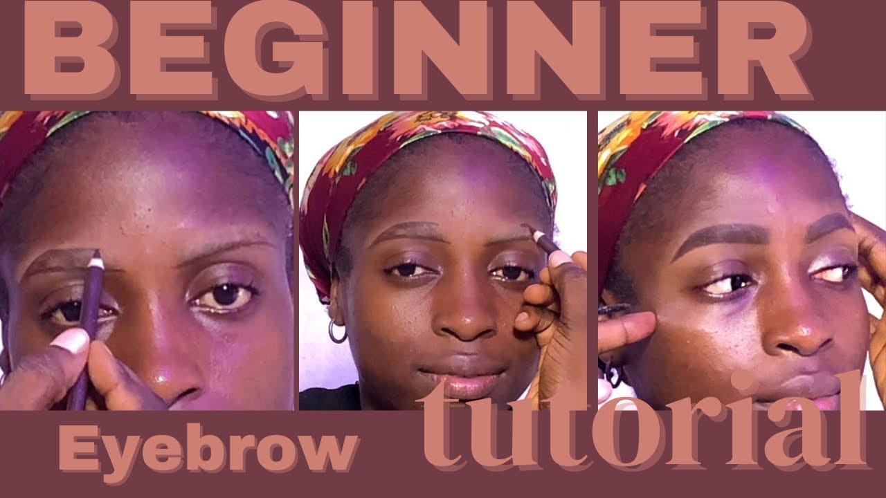 BEGINNER EYEBROW TUTORIAL ! - YouTube