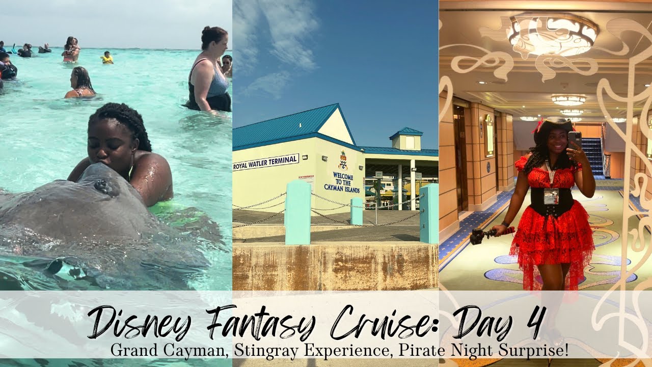 DISNEY FANTASY CRUISE VLOG | PIRATE NIGHT | GRAND CAYMAN | STINGRAY ...