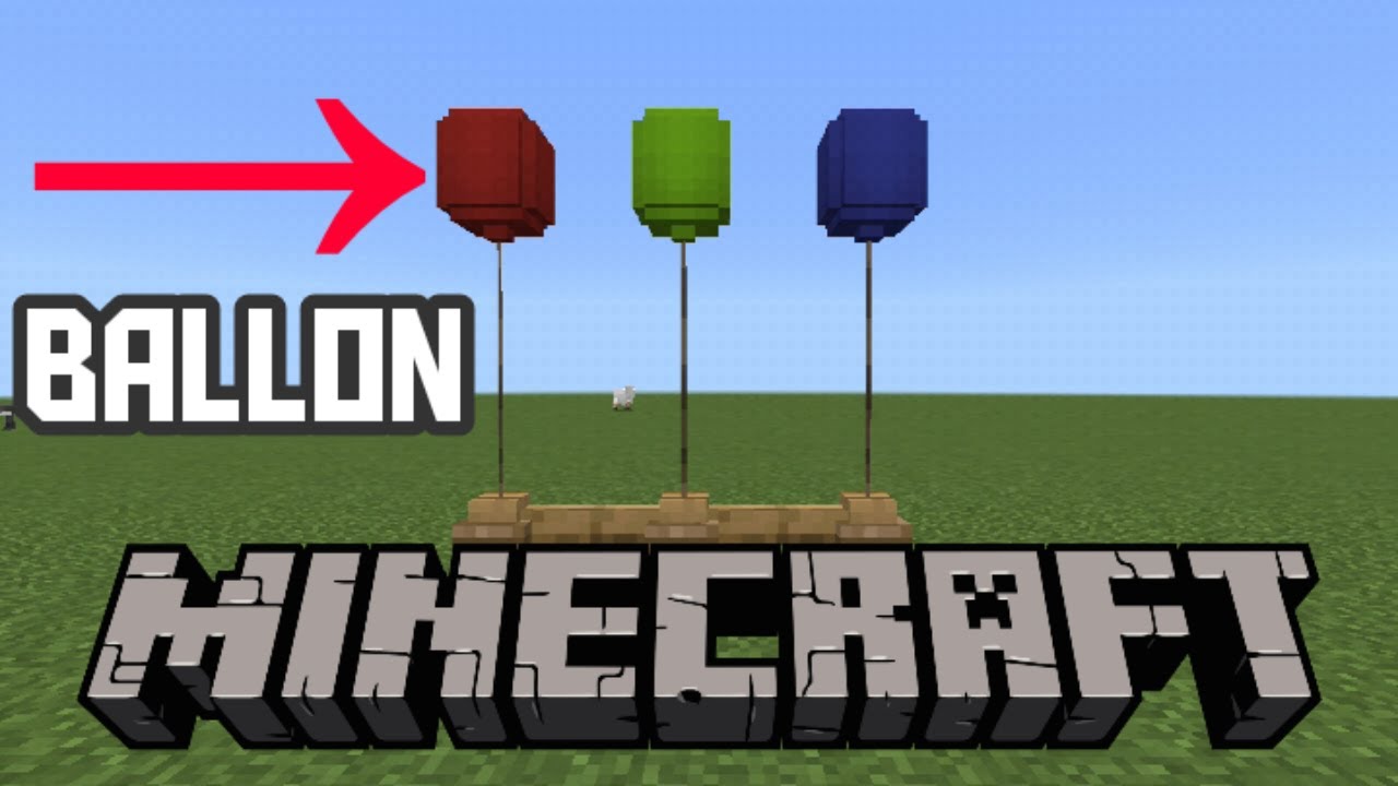 How to make a Balloon in Minecraft [No Mods] - YouTube