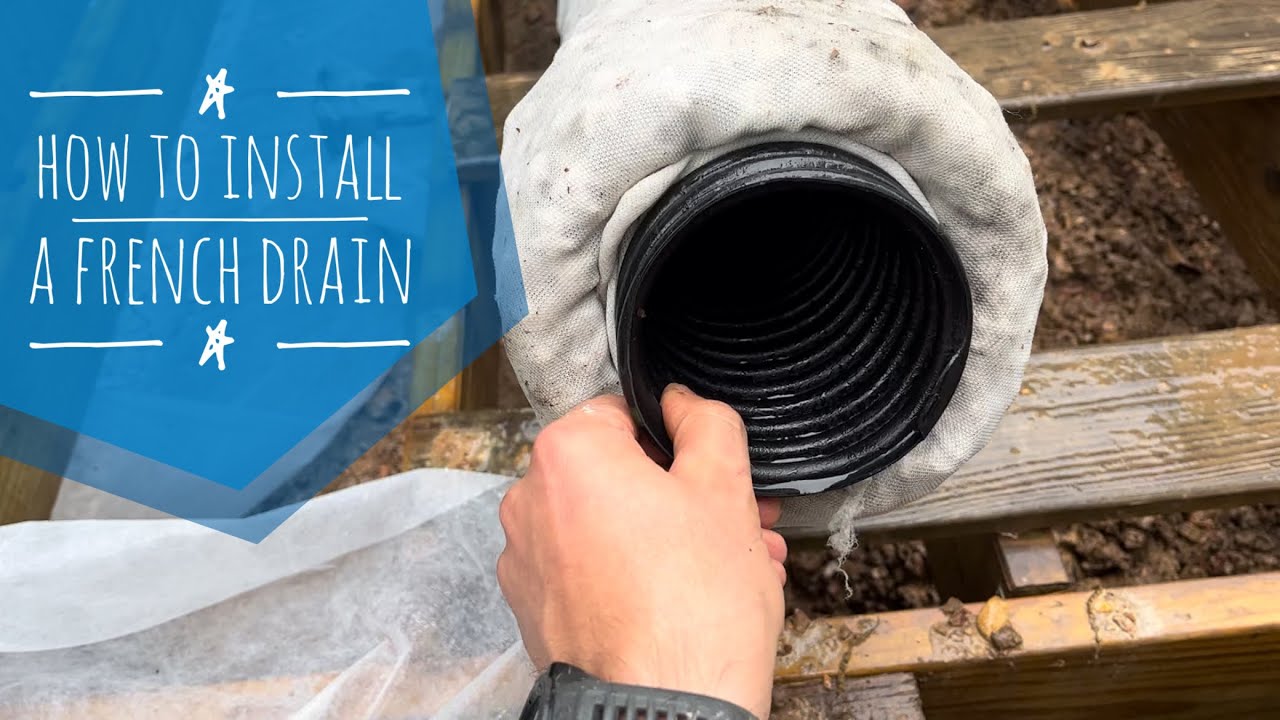 How to Install a French Drain - YouTube