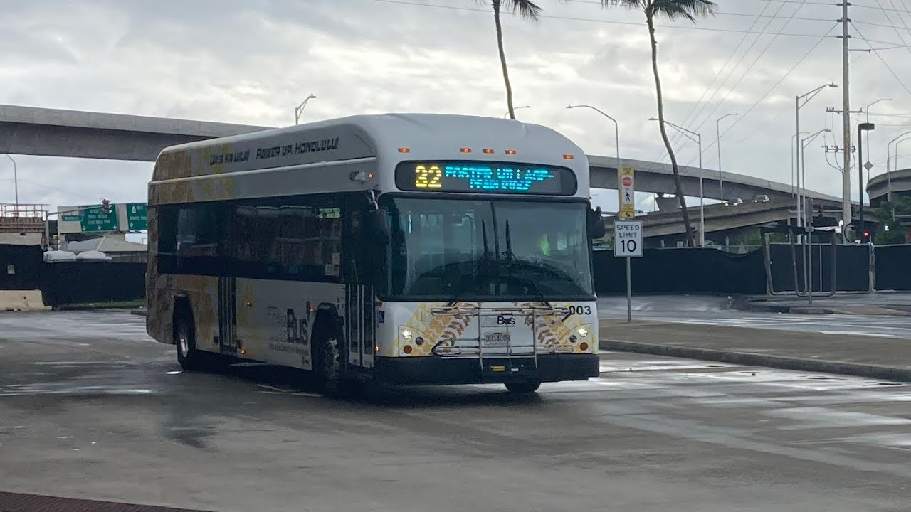 TheBus Route 32 Foster Village- Pearlridge, Bus 4003 (Part 2) - YouTube