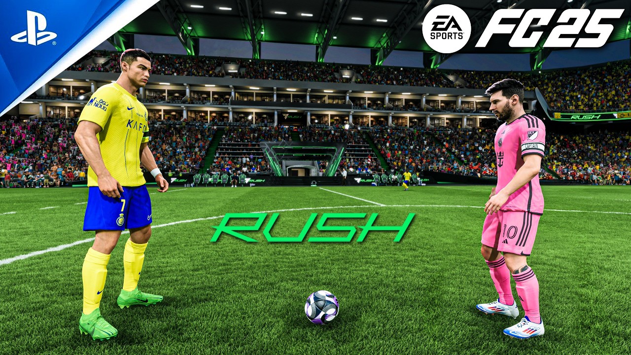 FC 25 RUSH | Ronaldo vs Messi | 4K - YouTube