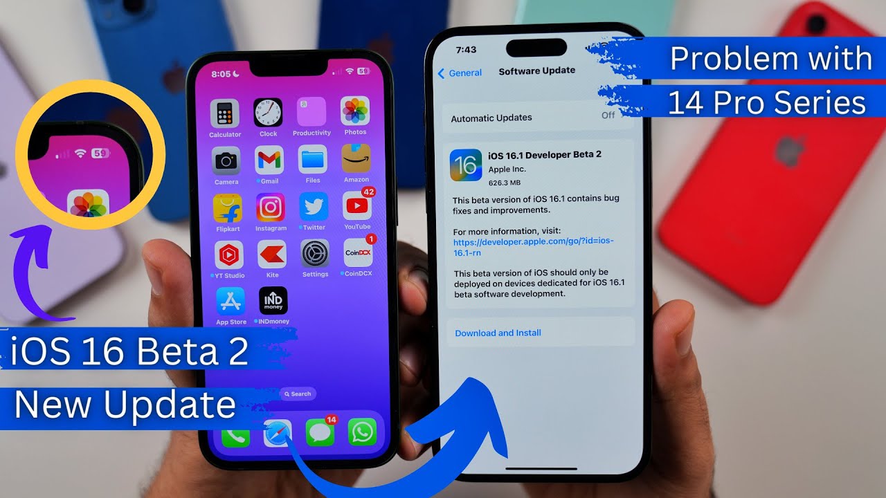 iOS 16.1 Beta 2 | New Features & iPhone 14 Pro series problems - YouTube