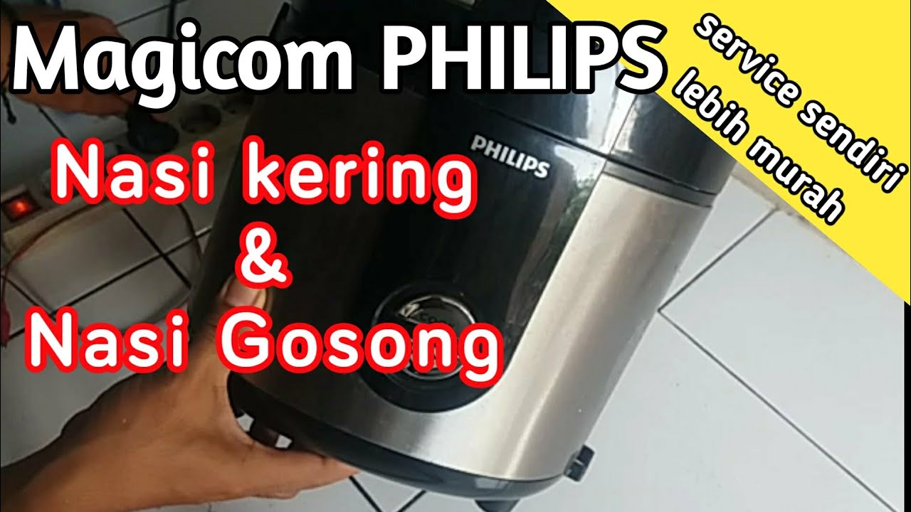 magicom philips nasi selalu kering dan gosong - YouTube