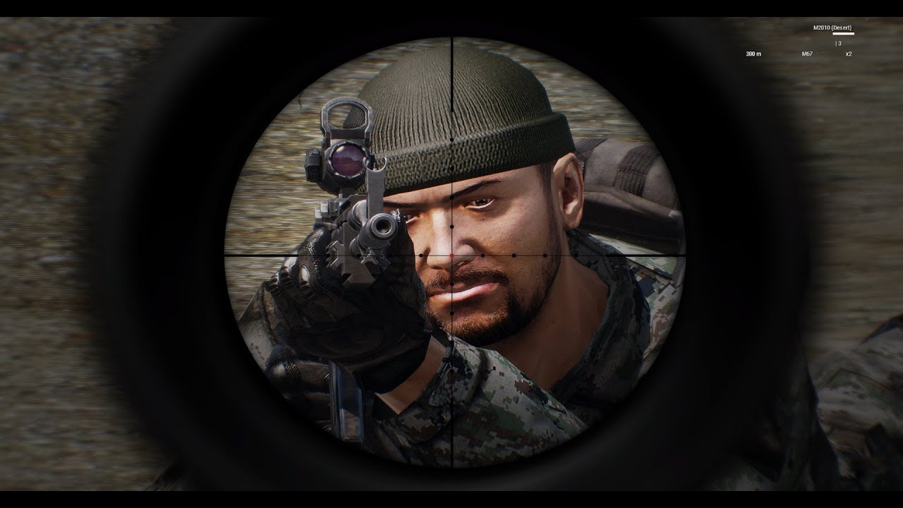 US Army sniper with silencer - YouTube