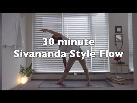 30min Sivananda Style Flow - Level 1/2 - YouTube
