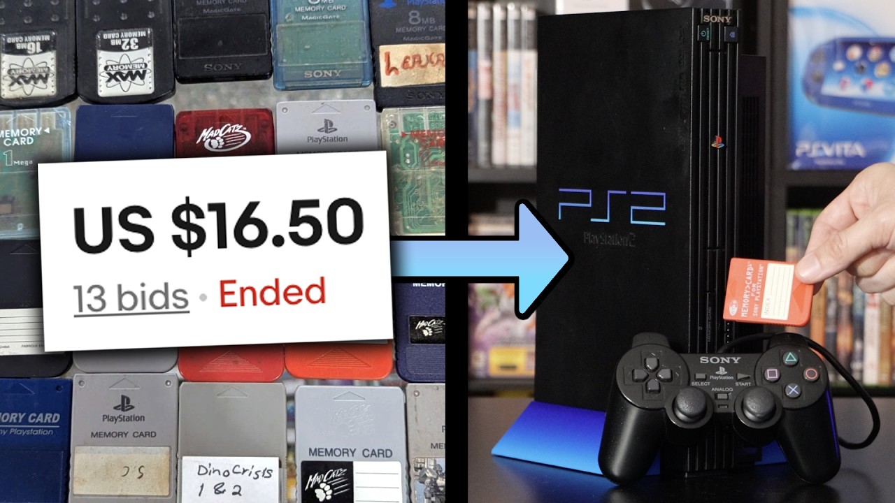 I Won 20 Untested PS1 & PS2 Memory Cards From eBay, Let's Check Them ...