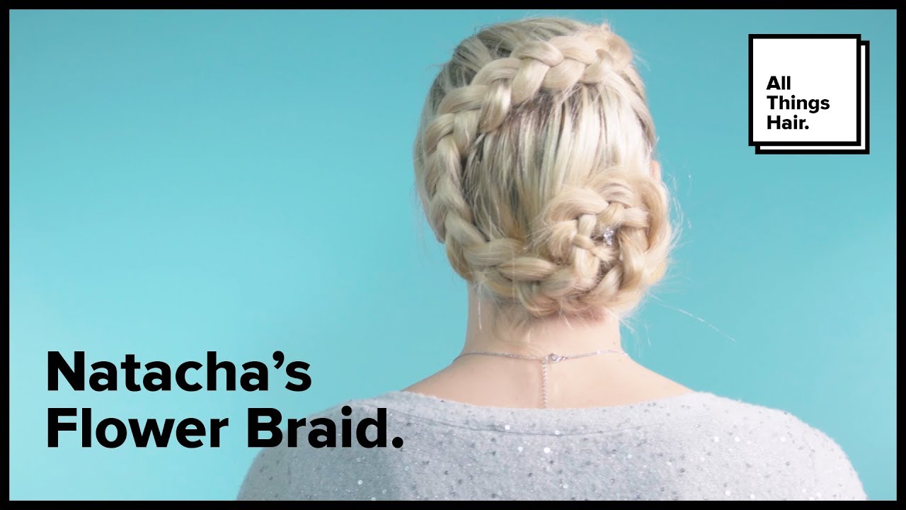 How to do a Flower Braid | All Things Hair - YouTube
