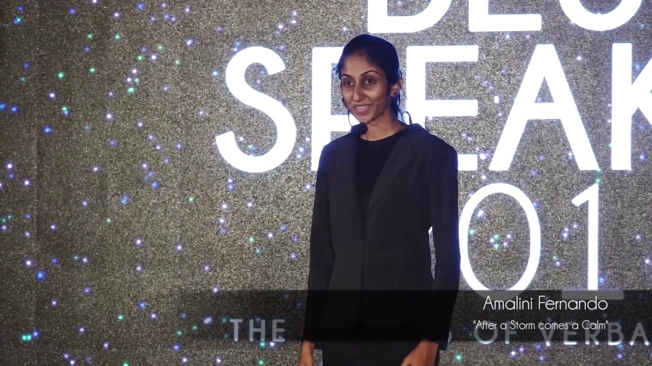Amalini Fernando - "After A Storm Comes A Calm" - Best Speaker 2016 ...
