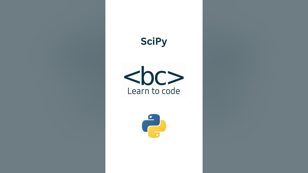 Enhance your Scientific Computing skills with SciPy! #datascience # ...