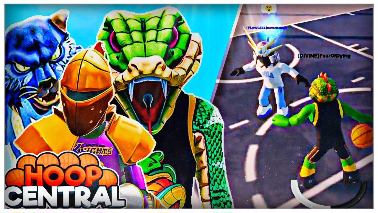 3 MASCOTS TAKEOVER the park on HOOP CENTRAL 6 new 3V3 COURTS (NEW ...
