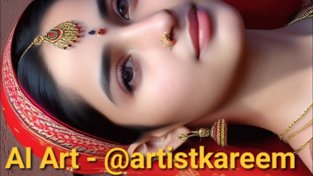 [4k AI Art] beautiful Indian faces #ai #aiart @artistkareem - YouTube