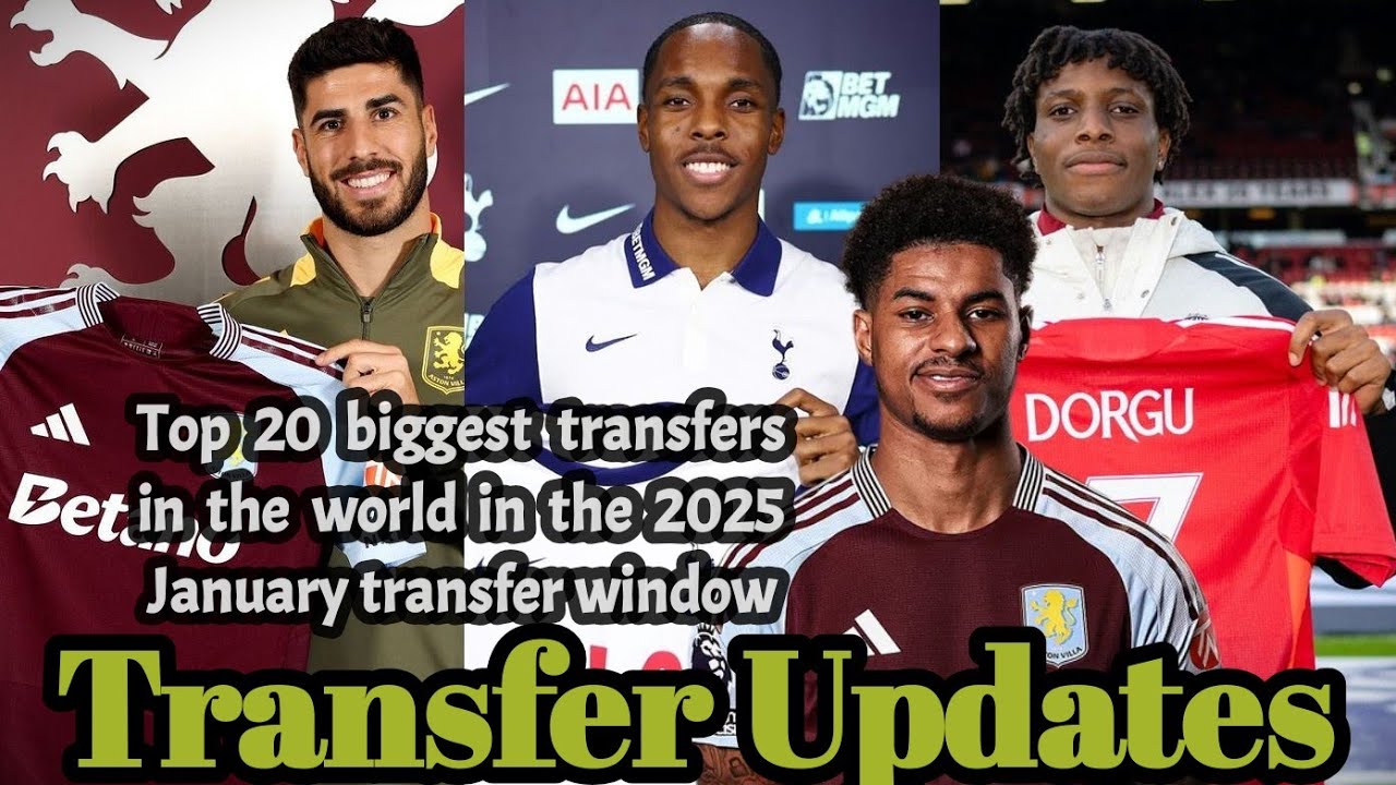 The 20 biggest transfers in the world in the 2025 January transfer ...