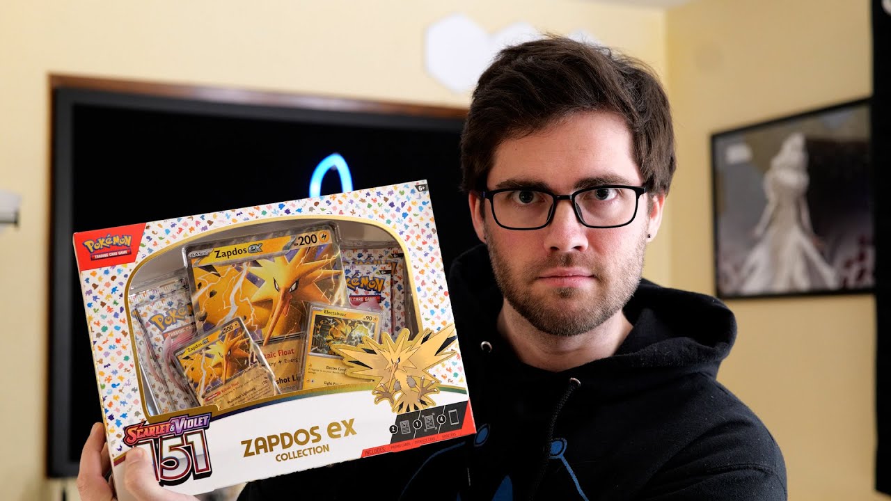 Pokemon 151 Zapdos Box Full Unboxing - YouTube