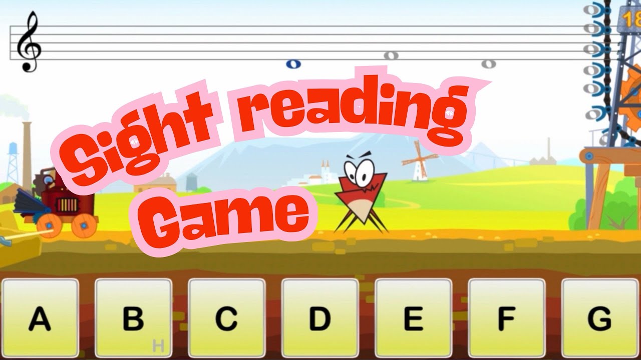 90 Seconds Sight Reading Game (level 1) on NoteWorks - YouTube