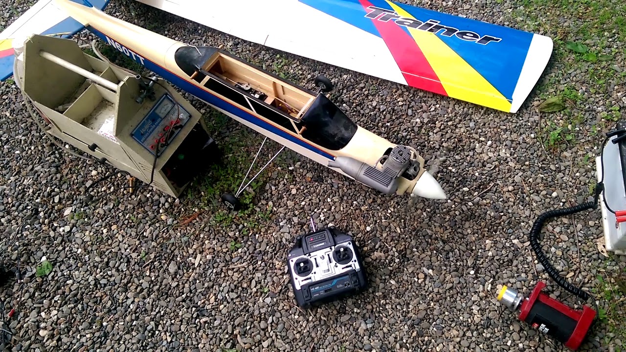 Tiger Trainer N60TT with Thunder Tigre GP-61 engine 1 of 2 - YouTube