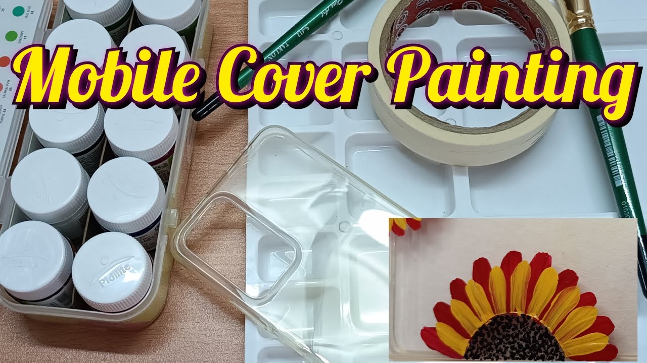 Mobile cover painting । Mobile Cover Painting ।। diy mobile case ...