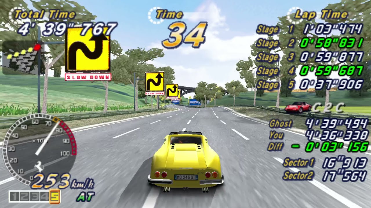 Outrun 2006 Coast 2 Coast (PSP) Time Attack: Outrun 2 Goal A 4:46:923 ...