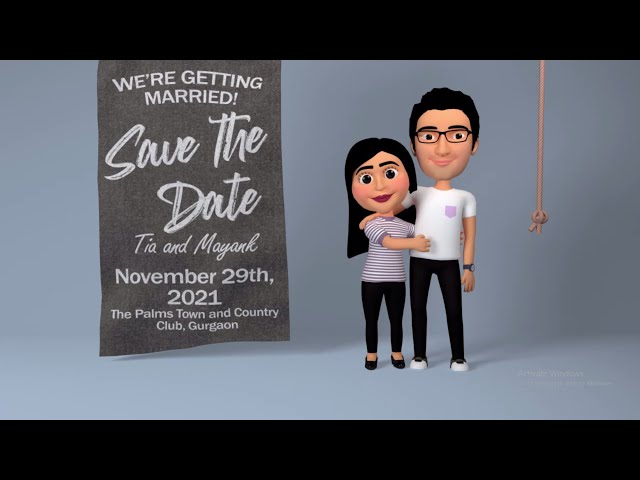 Save The Date 3d Animation